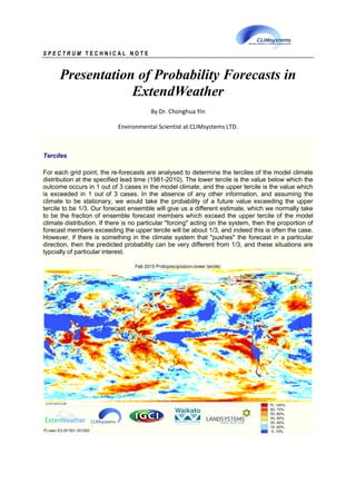 Presentation of Probability Forecasts in ExtendWeather | PDF