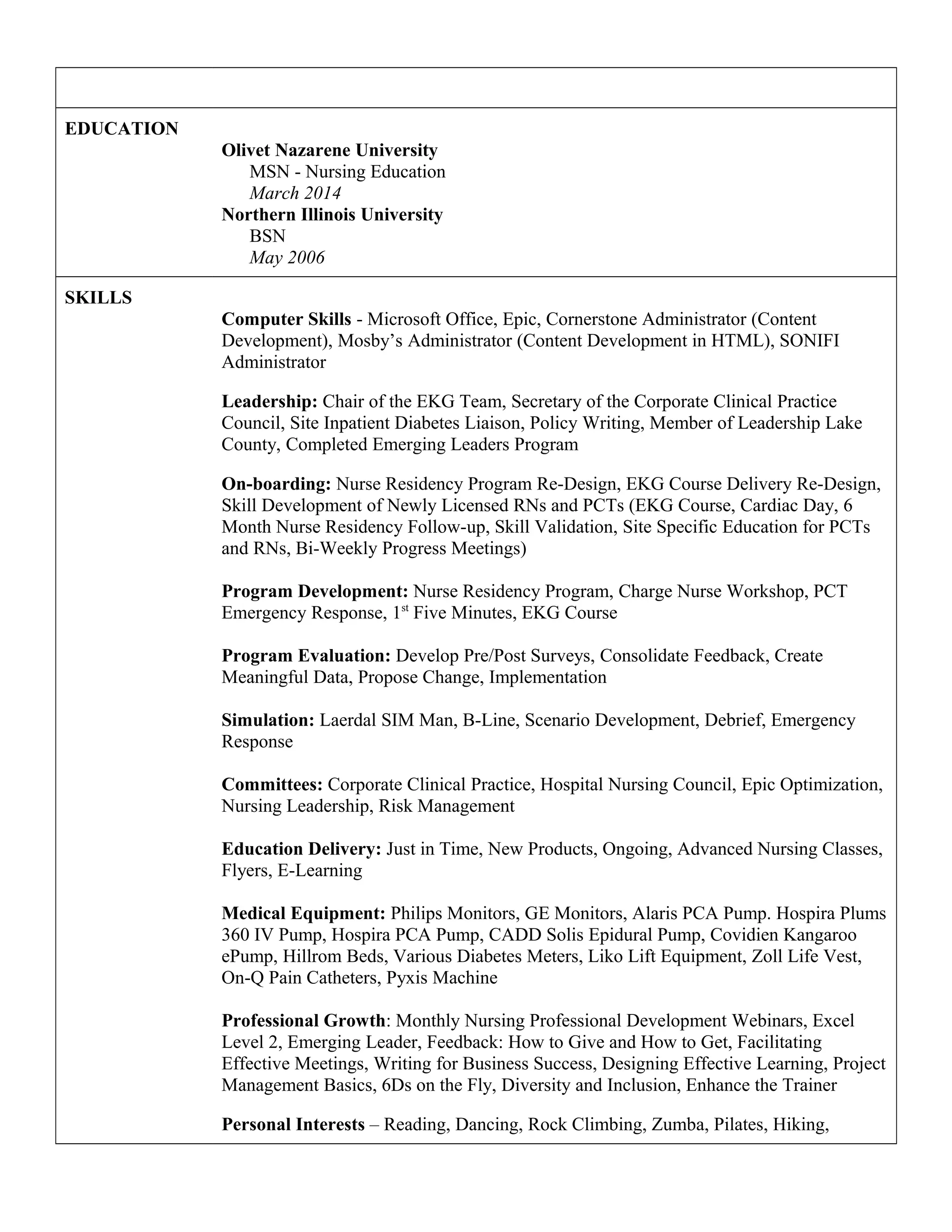 Amanda Hankes Curriculum Vitae Linked In | PDF