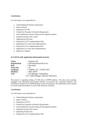 Sandip_Resume | DOC | Databases | Computer Software and Applications