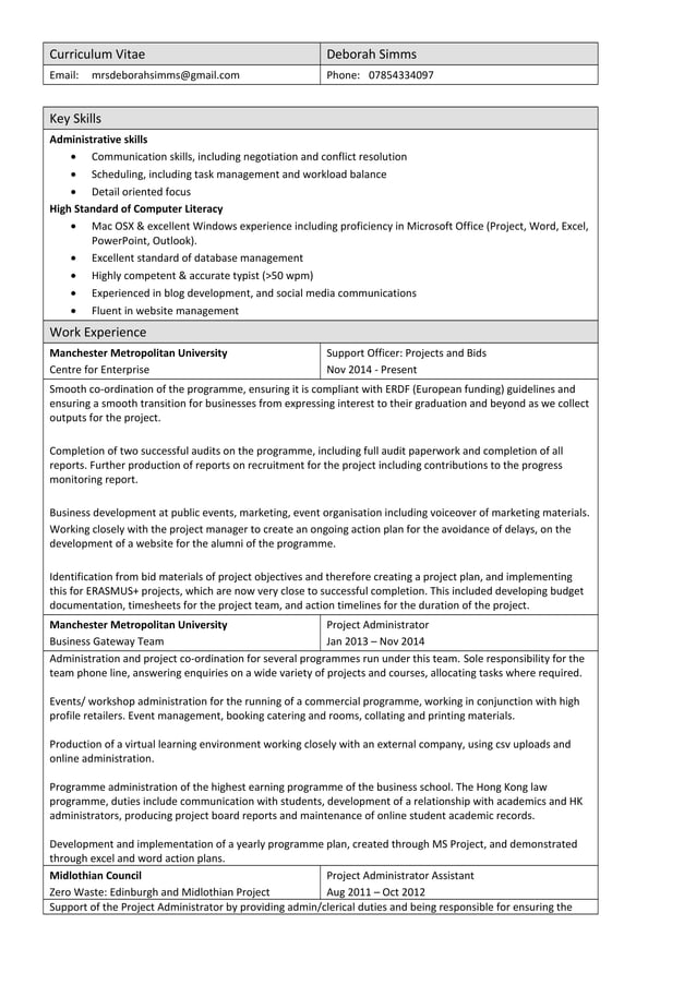 CV Deborah Simms 04.01.17