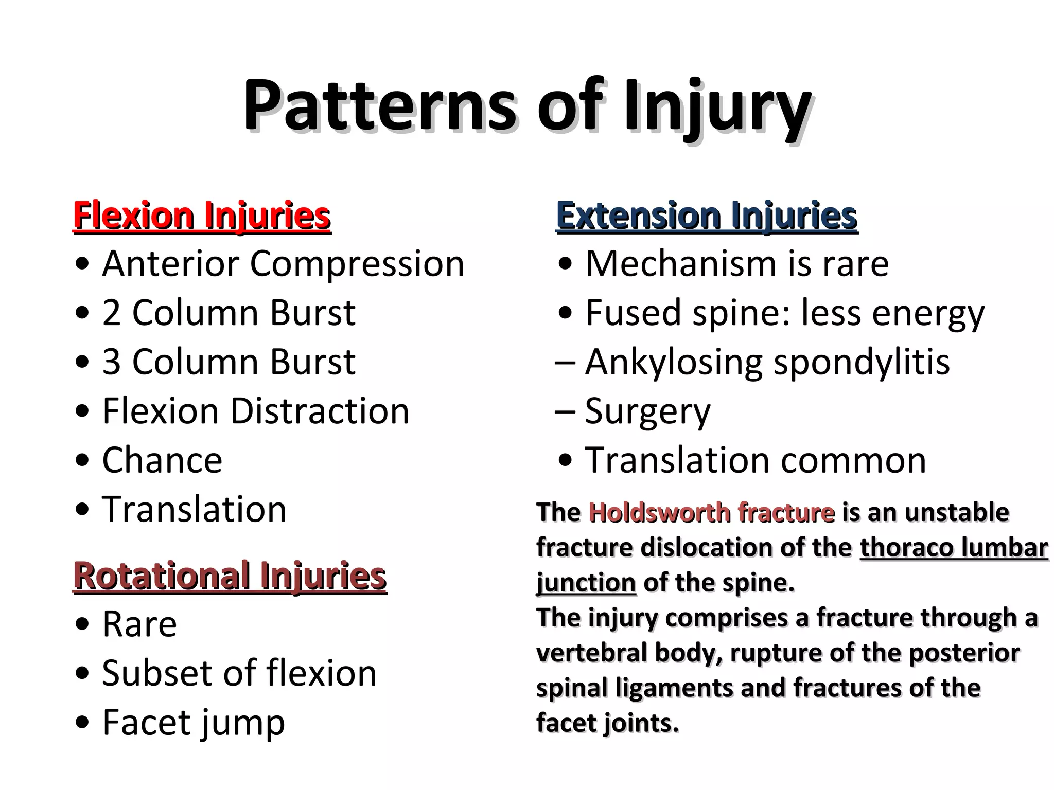 TL Spine Injury 2 | PPT
