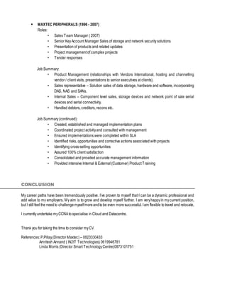 Nithia CV | DOCX