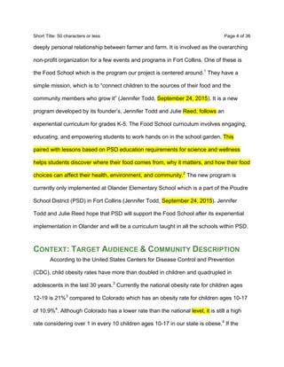 Community Nutrition final project | PDF