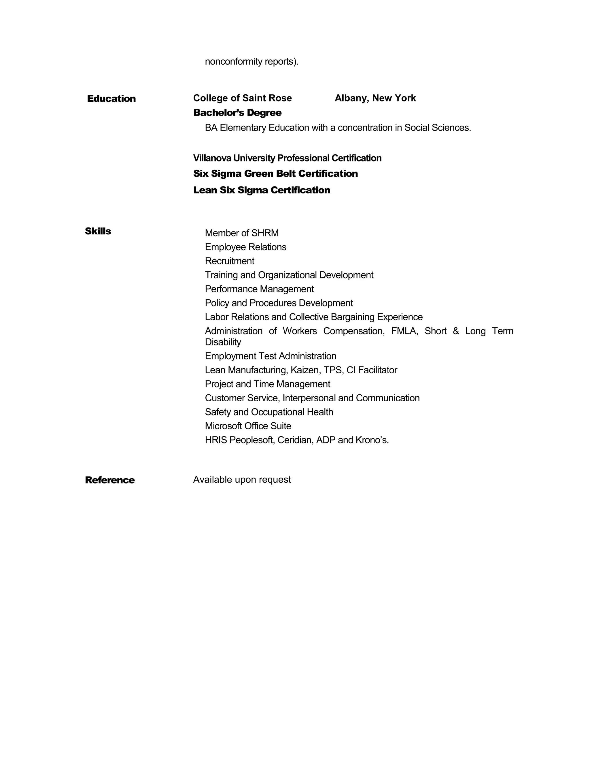 Sherian Nolan Resume 2016 | DOC