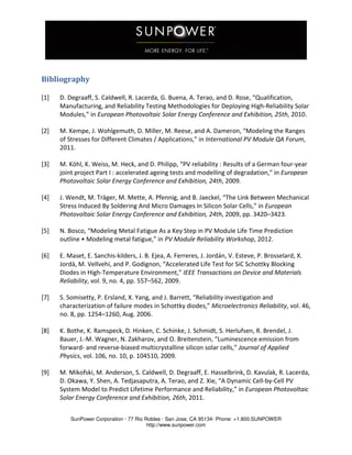 SunPower Module 40 Year Useful Life | PDF
