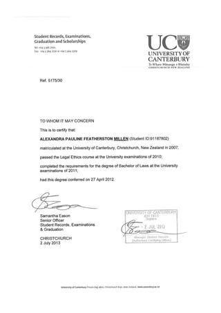 Letters and Transcripts | PDF