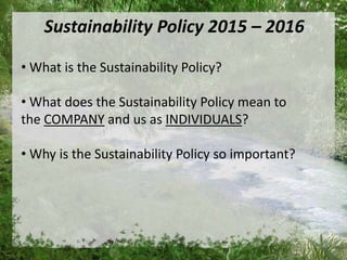 Sustainability Policy | PPT