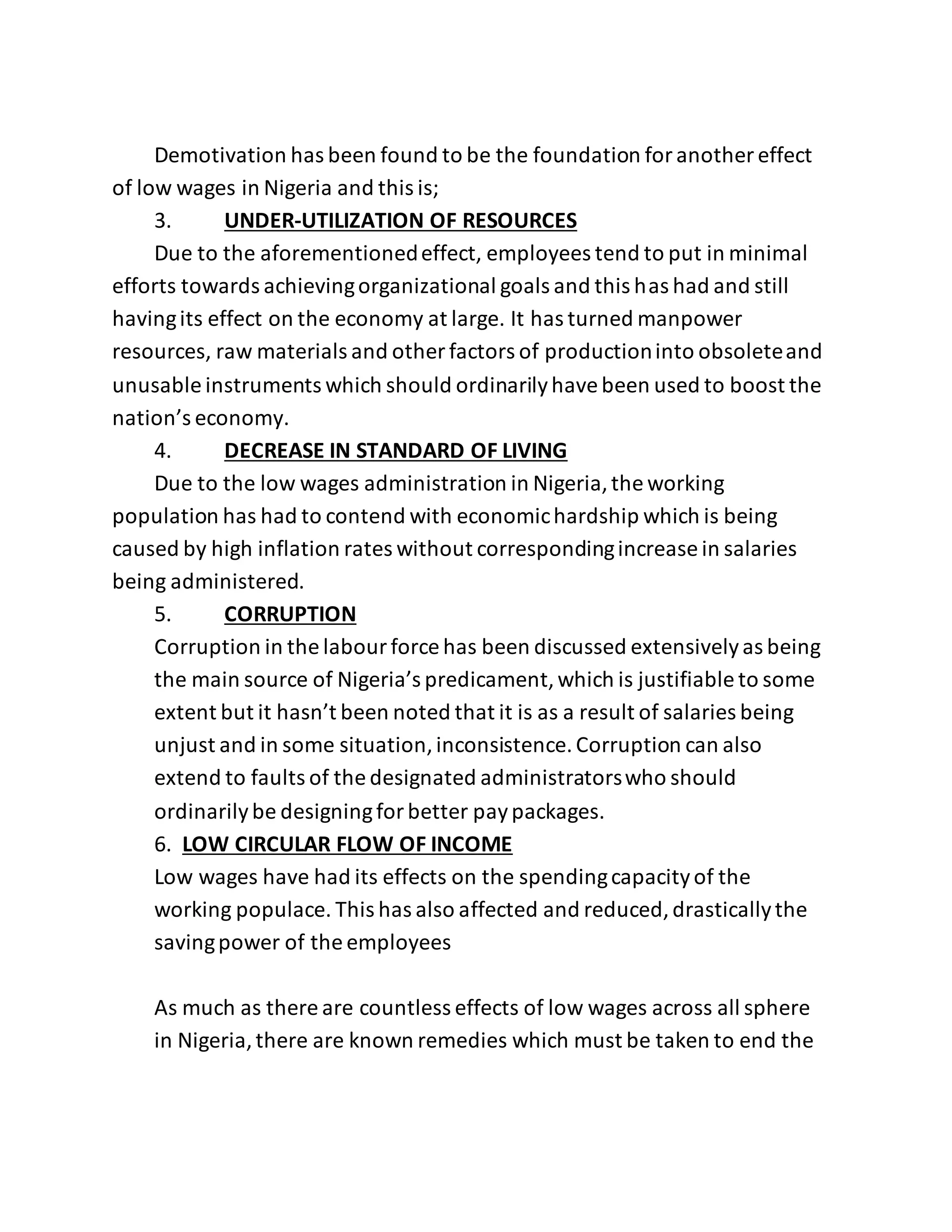 LOW WAGES ACROSS SECTORAL BOUNDARIES;issues,effects and remedies. | DOCX