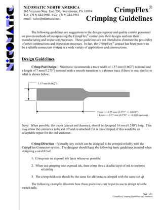 Crimping Guidelines | PDF