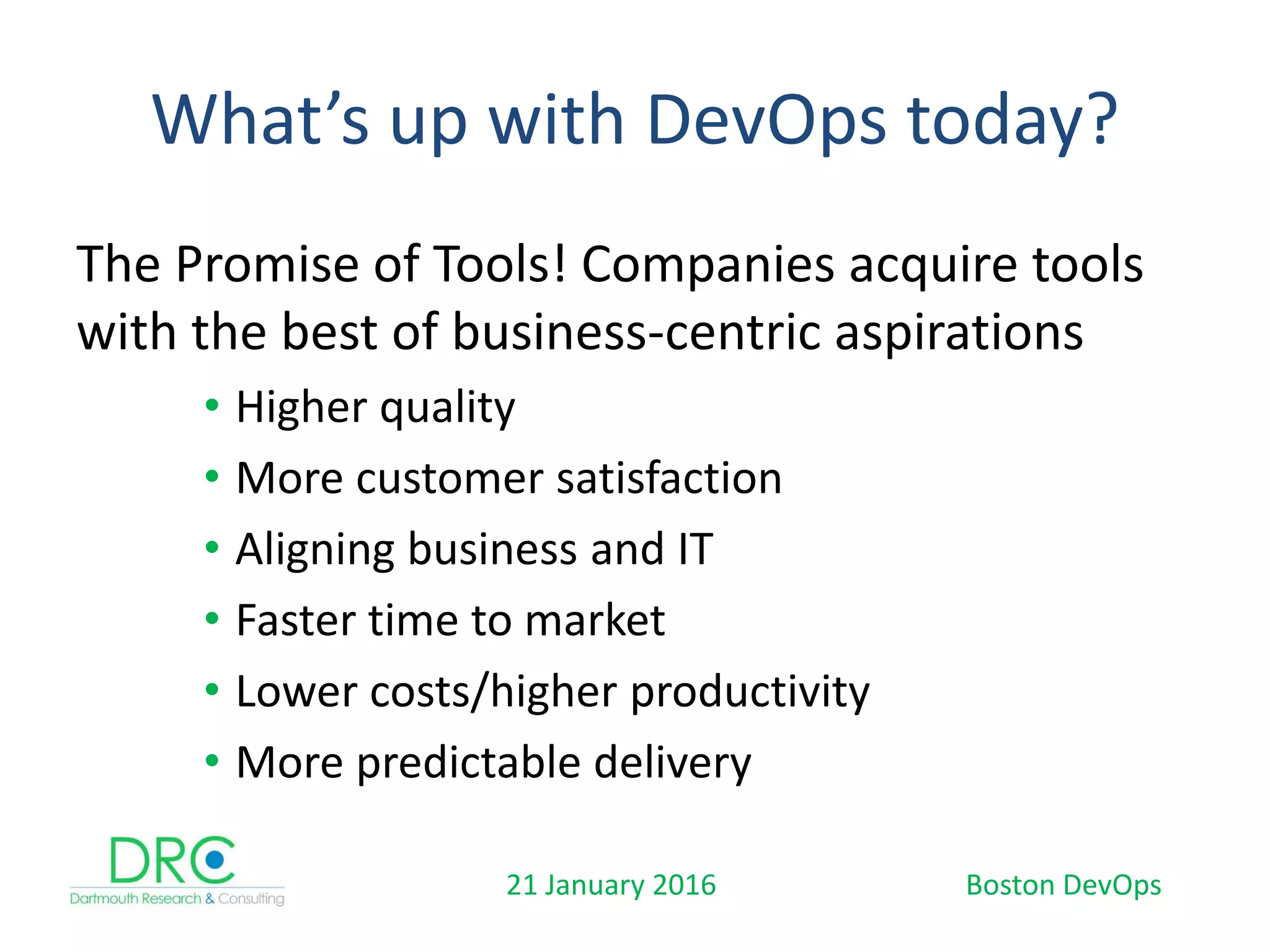Boston DevOps - DRC meeting 1-21-16 | PPT