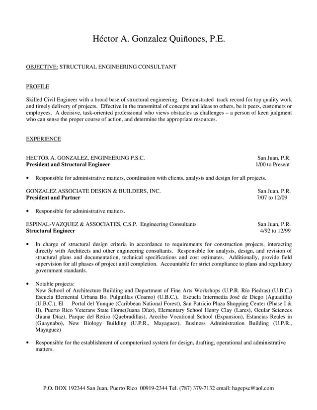 Resume Hector Gonzalez | PDF