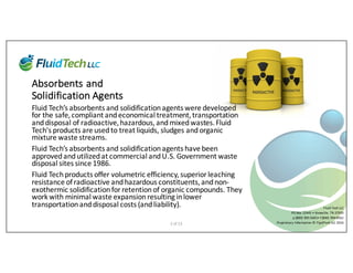 Fluid Tech Solidification Made Easy | PDF | Chemistry | Science
