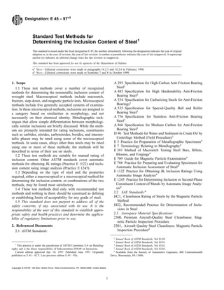 ASTM45 Standard Test Methods for Determining the Inclusion Content of ...