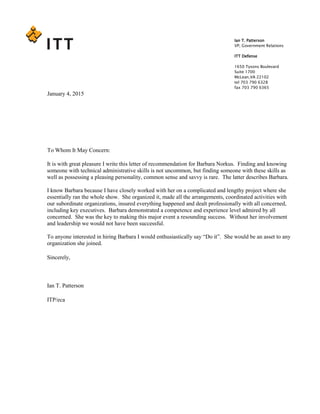 ITT Recommendation | PDF | Non-Profit Organizations | Industries