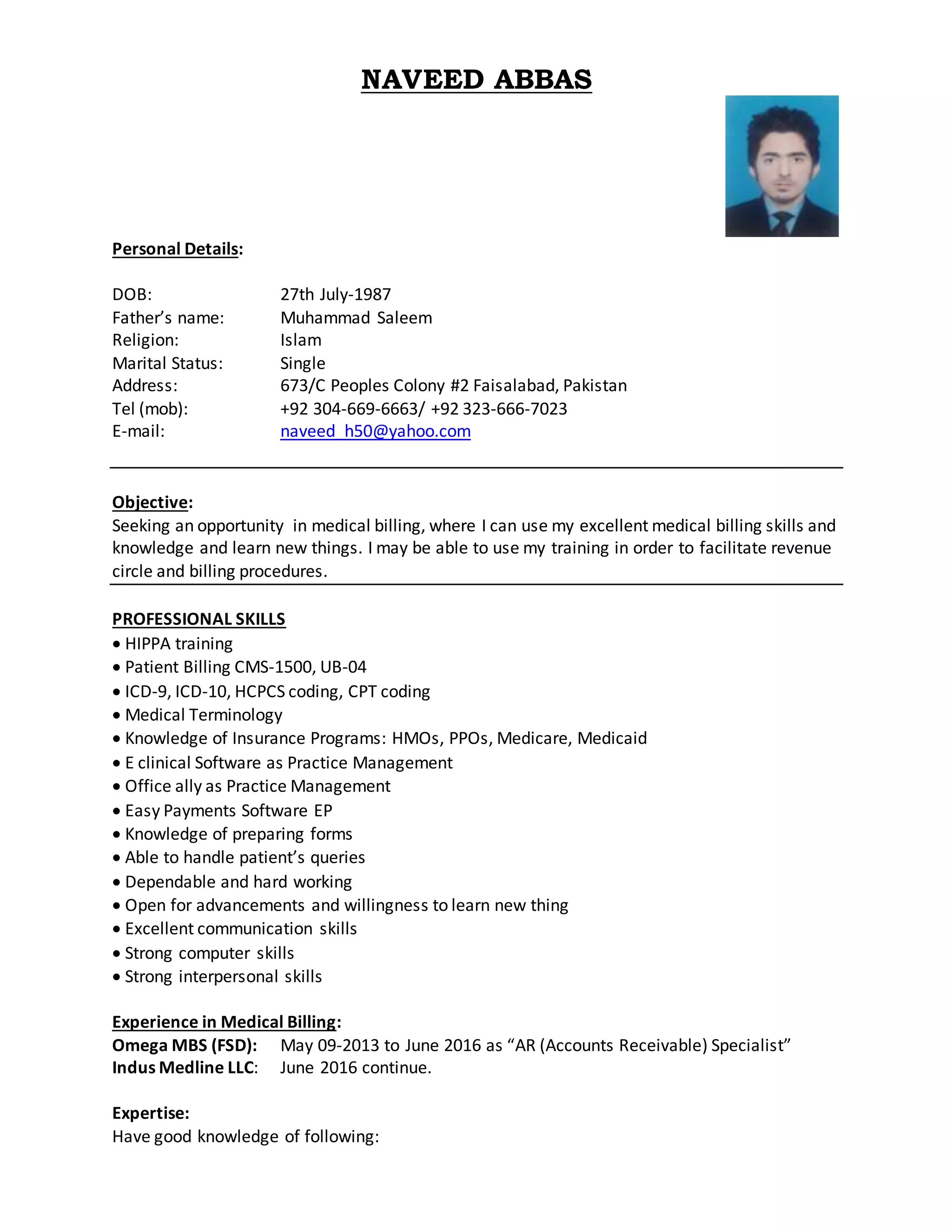 Naveed Abbas resume 16 | PDF