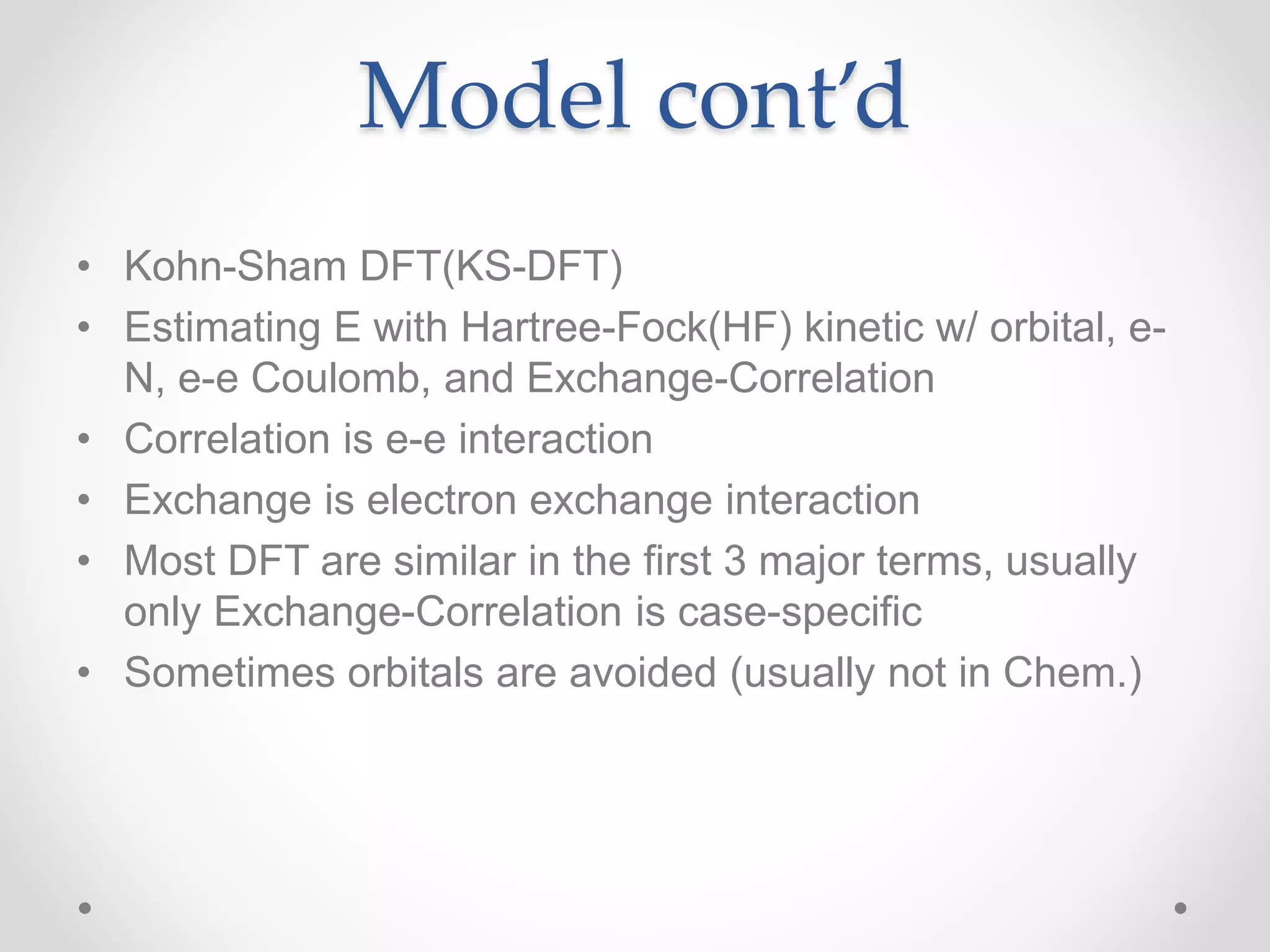 Density Functional Theory | PPTX