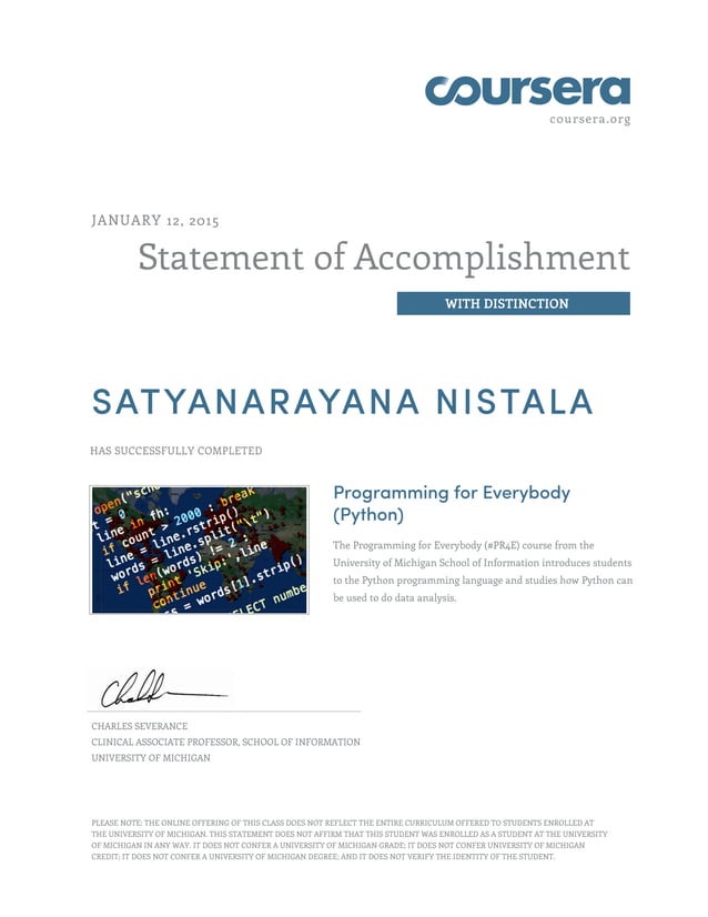 Coursera pythonlearn 2015 | PDF