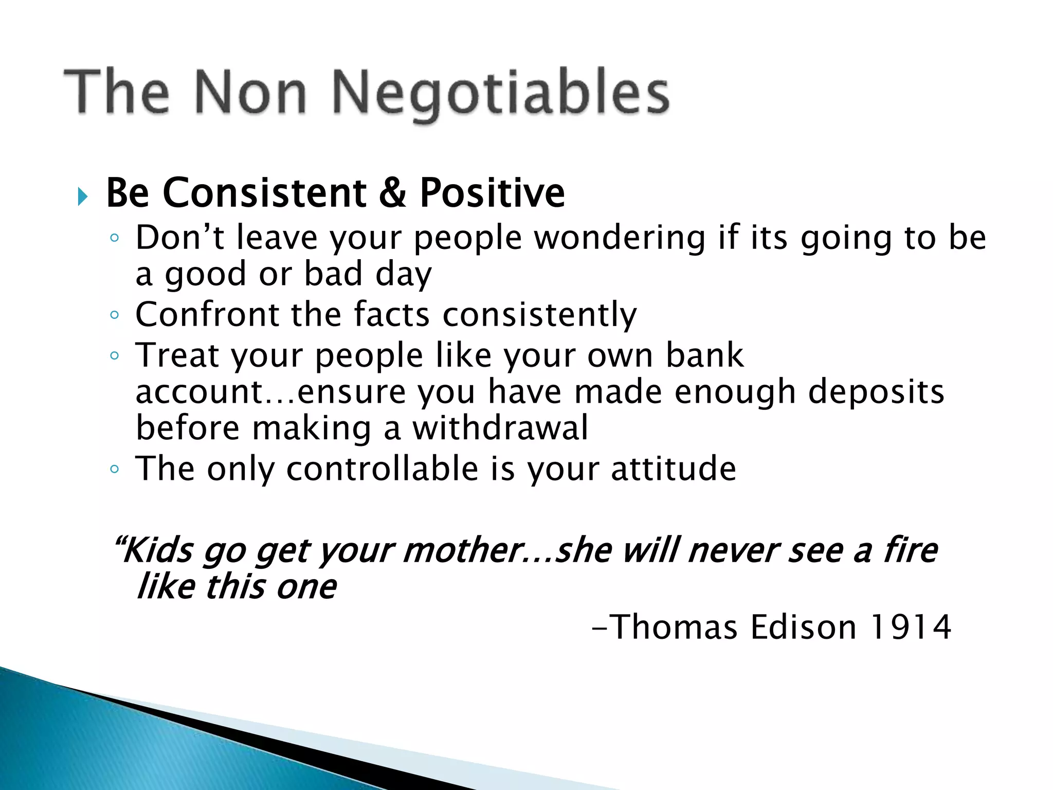 Leadership Non Negotiables | PPT