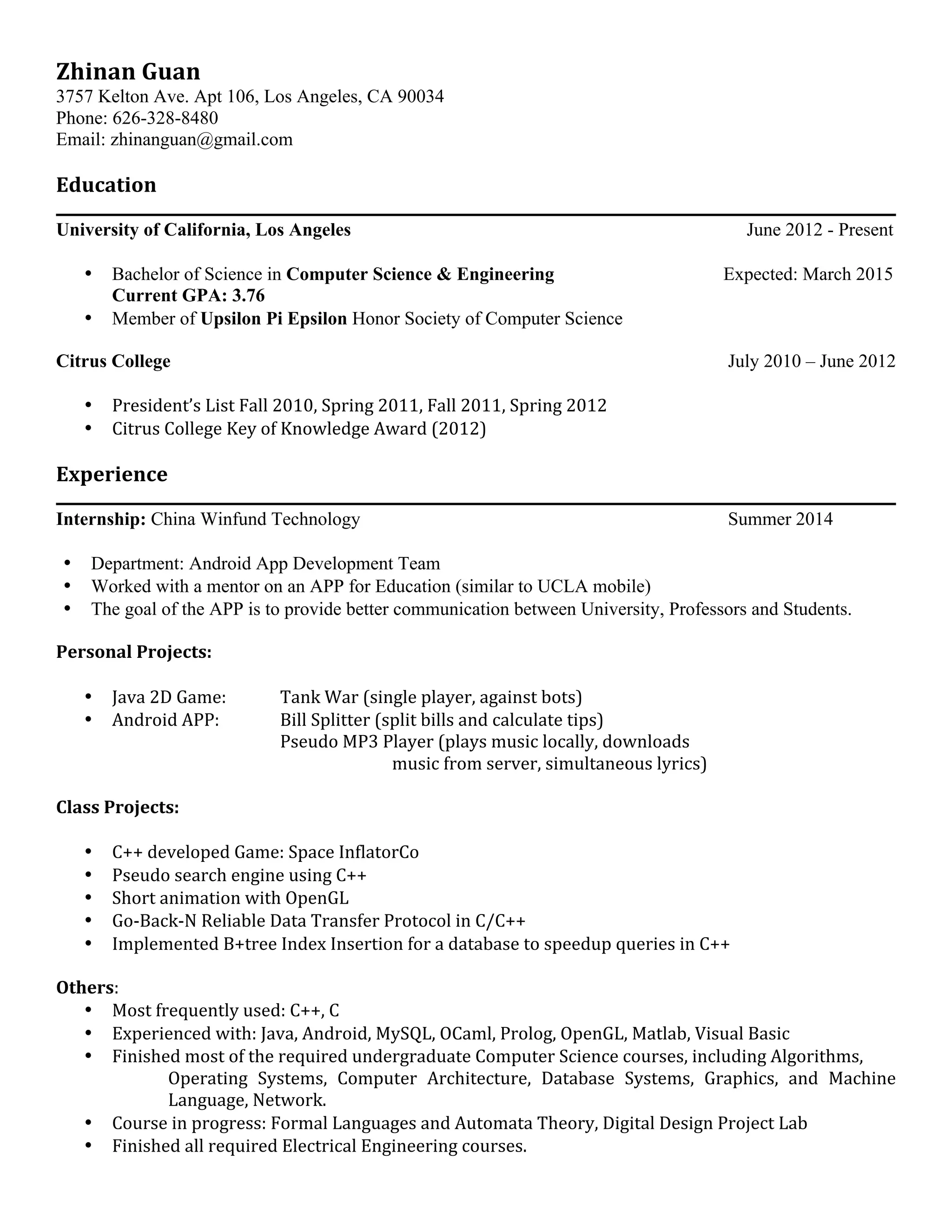Resume | PDF