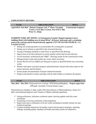 olafare michael CV2 | PDF