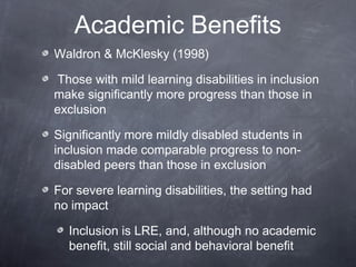 The Inclusive Education Debate | PPT