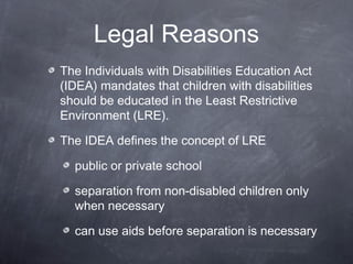The Inclusive Education Debate | PPT
