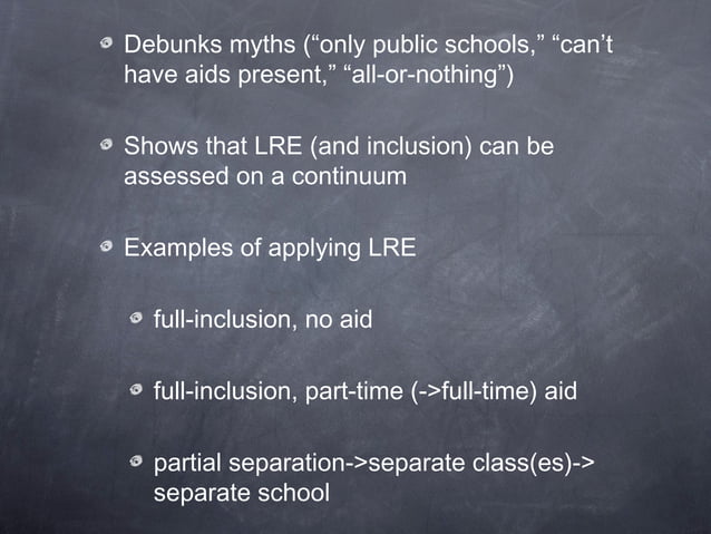 The Inclusive Education Debate | PPT