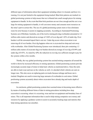 GPS in the Mining Industry | PDF