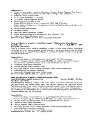 Bhagawanth_Resume | DOCX | Operating Systems | Computer Software and ...