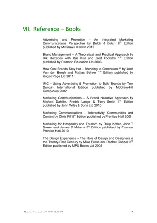 Raindrop Marketing Communications Report V3 | PDF