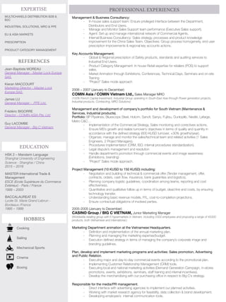 Resume Romain Aliamus 2016 - FR. | PDF