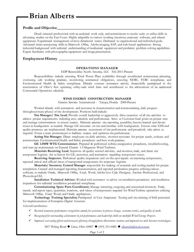 Alberts_BK Resume | DOCX | Business | Business and Finance
