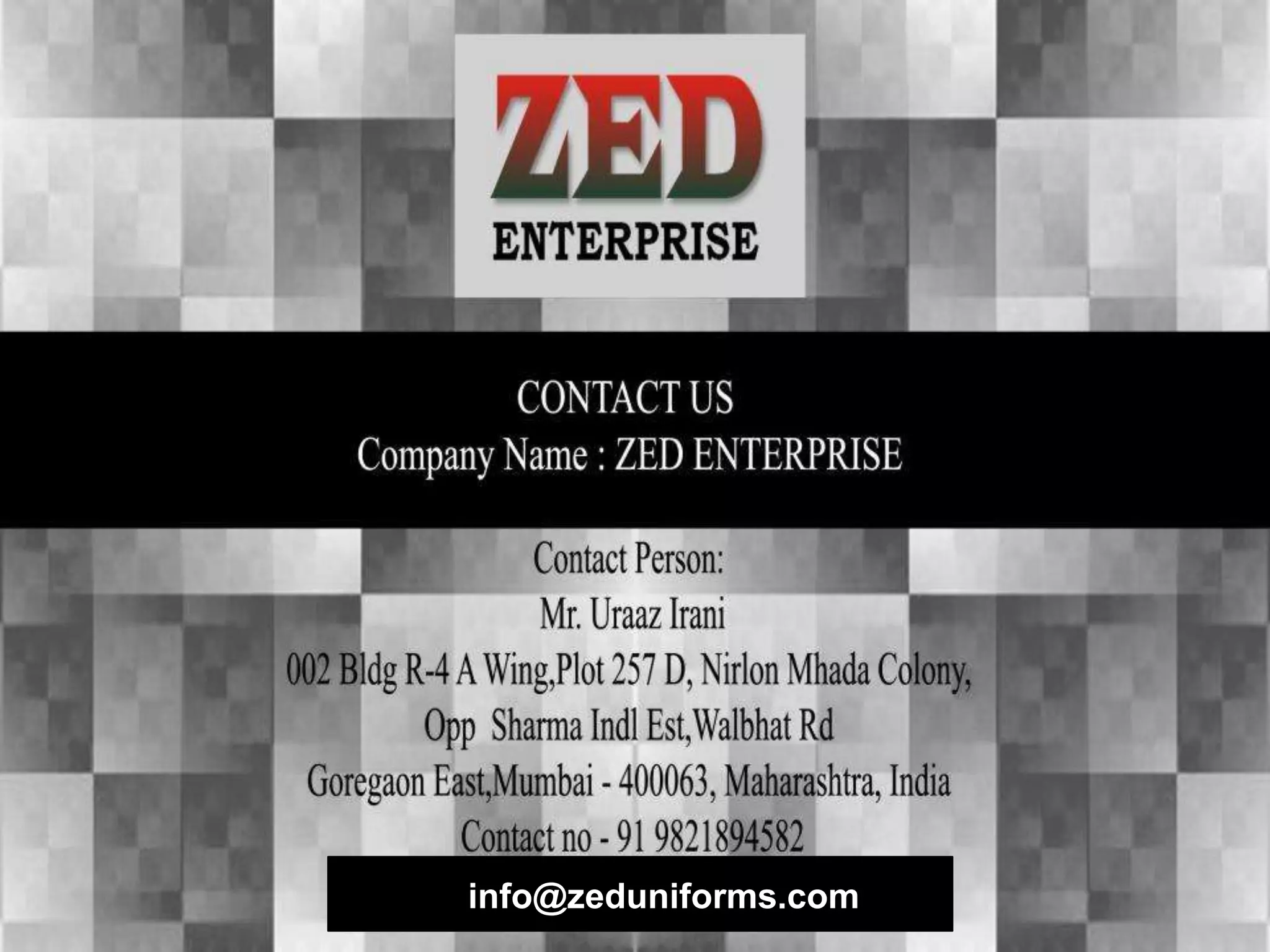 Zed Uniforms Company profile | PPSX