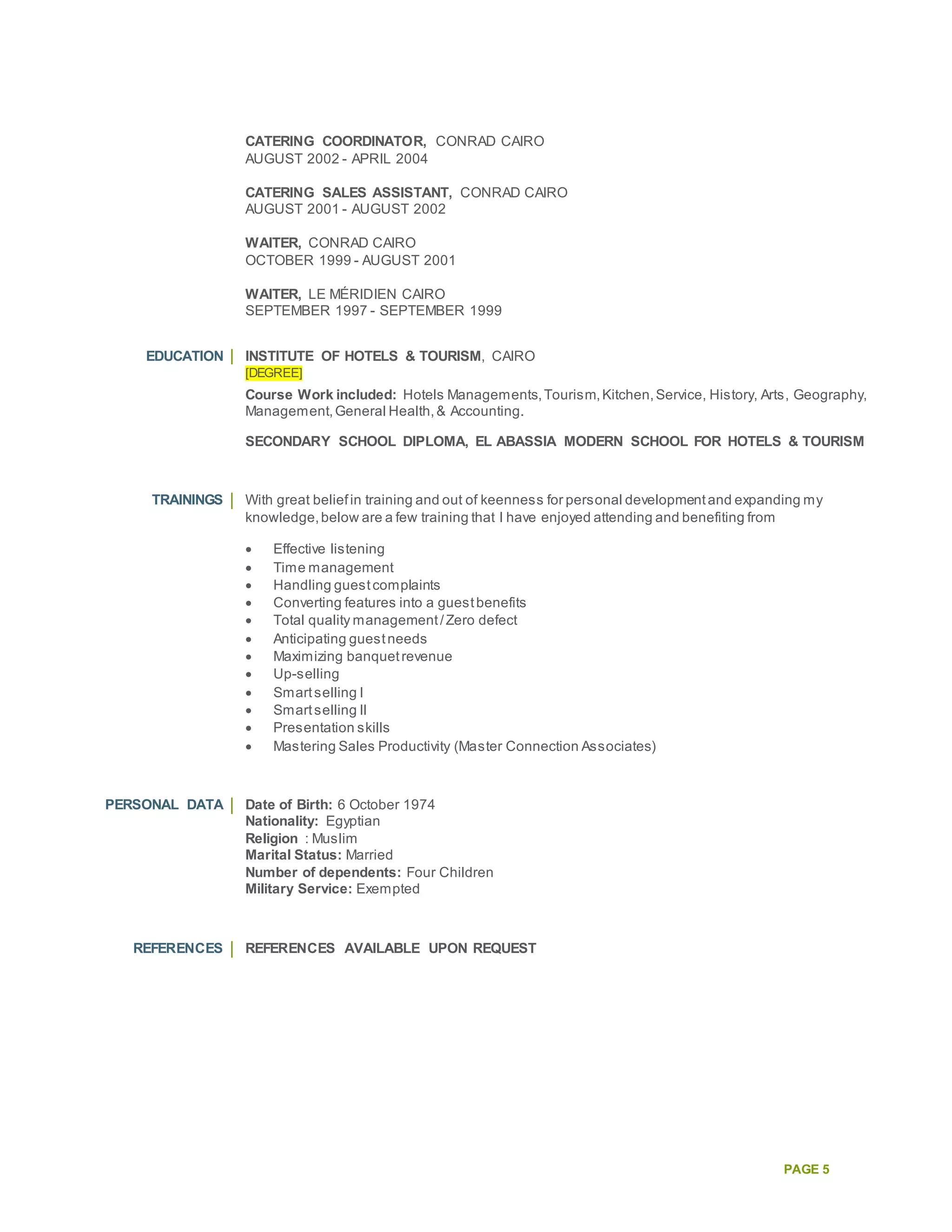 El Taher Hamza Ali CV Final | PDF