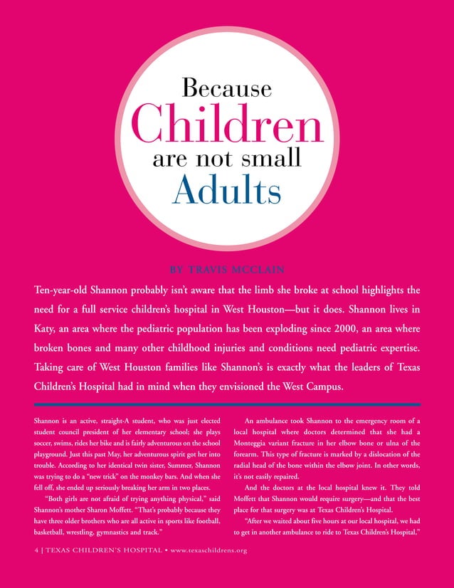 Because Children Are Not Small Adults | PDF | Injuries | Diseases and ...