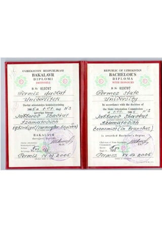 Bachelor Diploma | PDF