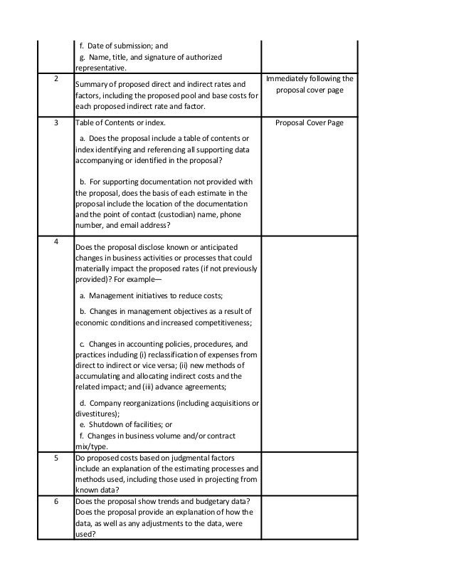 Forward Pricing Rates Proposal Adequacy Audit Checklist forward-pricing-rates-proposal-adequacy-audit-checklist
