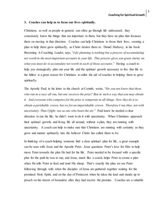 Coaching For Spiritual Growth | DOCX