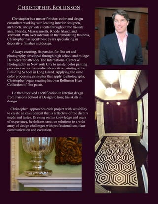 Christopher Rollinson Design | PDF | Design | Fine Art