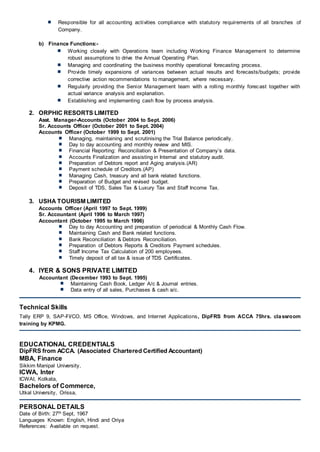 Updated Resume Santosh Dash | DOCX