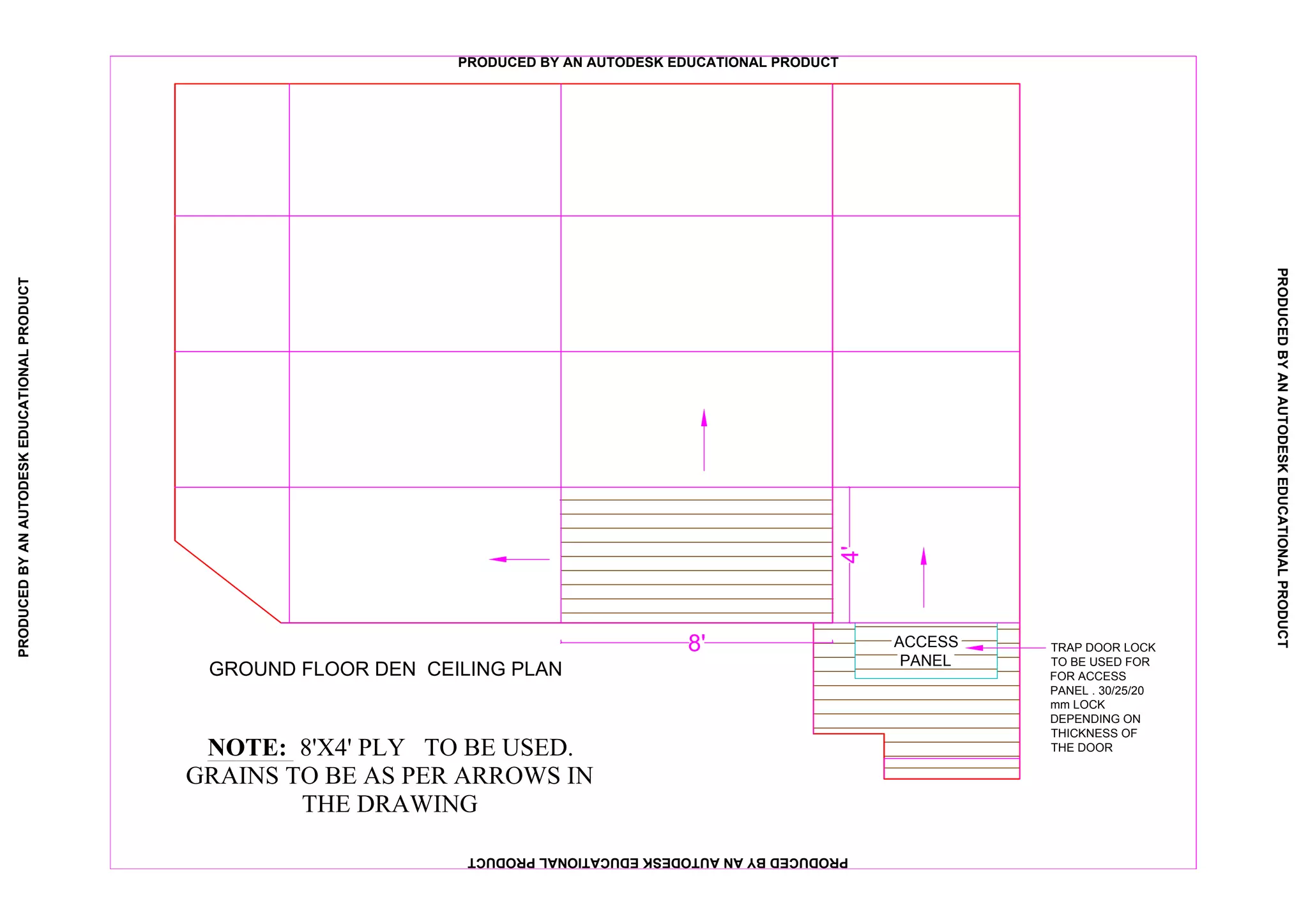 Veneer grain direction plan for ceiling | PPT
