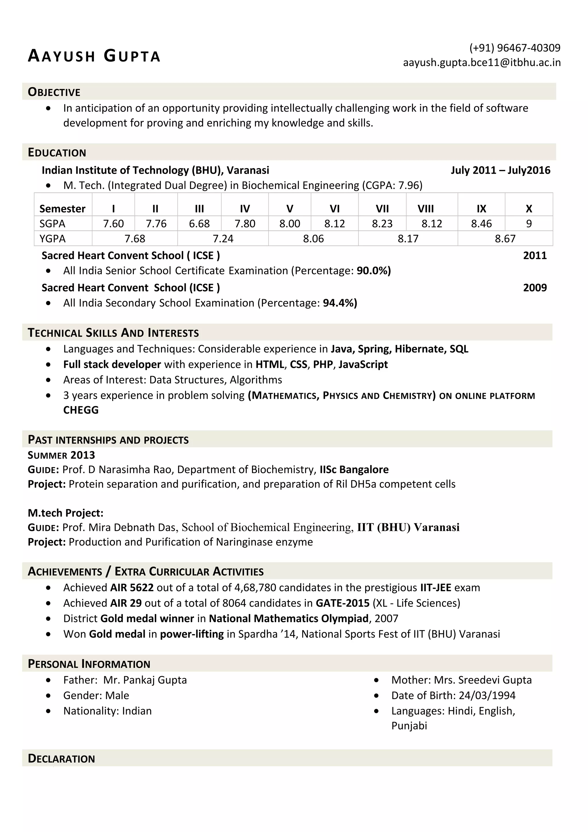 Resume-Aayush(updated) | DOC