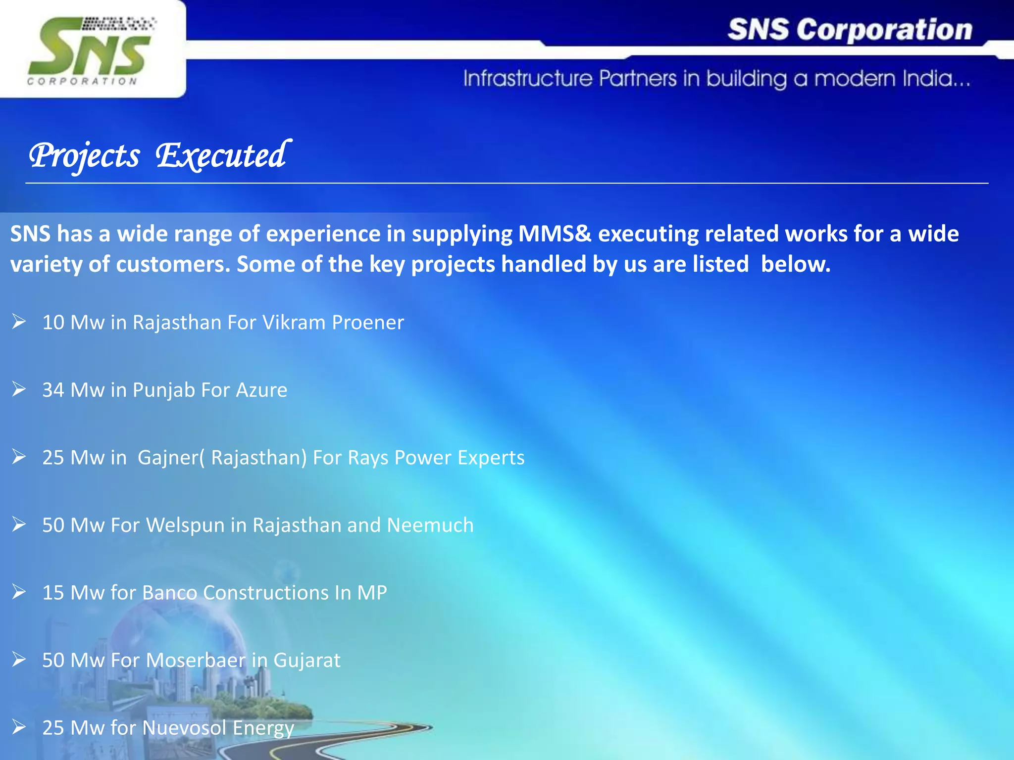 Company Profile- SNS CORPORATION | PPTX
