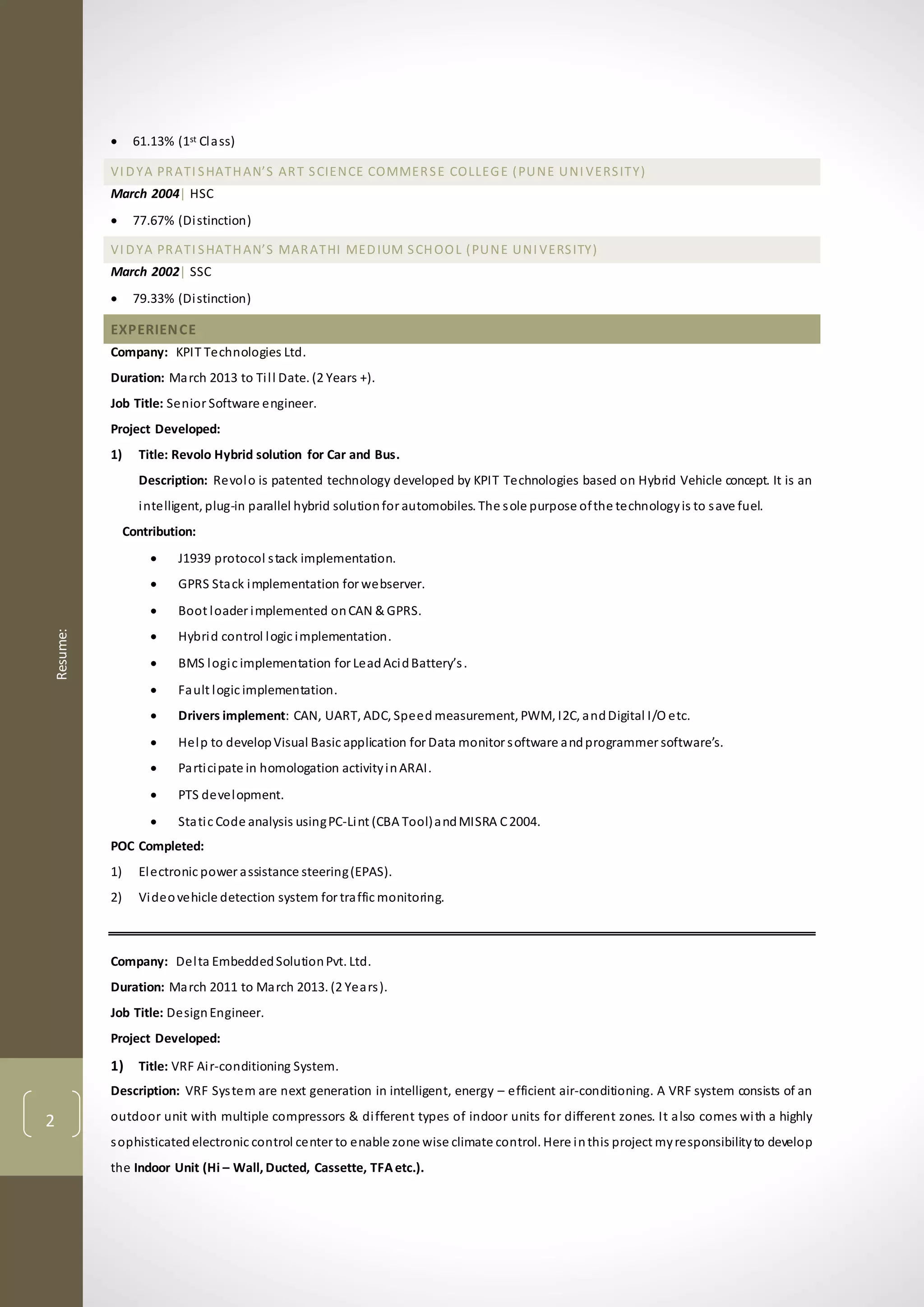 Aniruddha_More_Resume | DOCX | Operating Systems | Computer Software and Applications