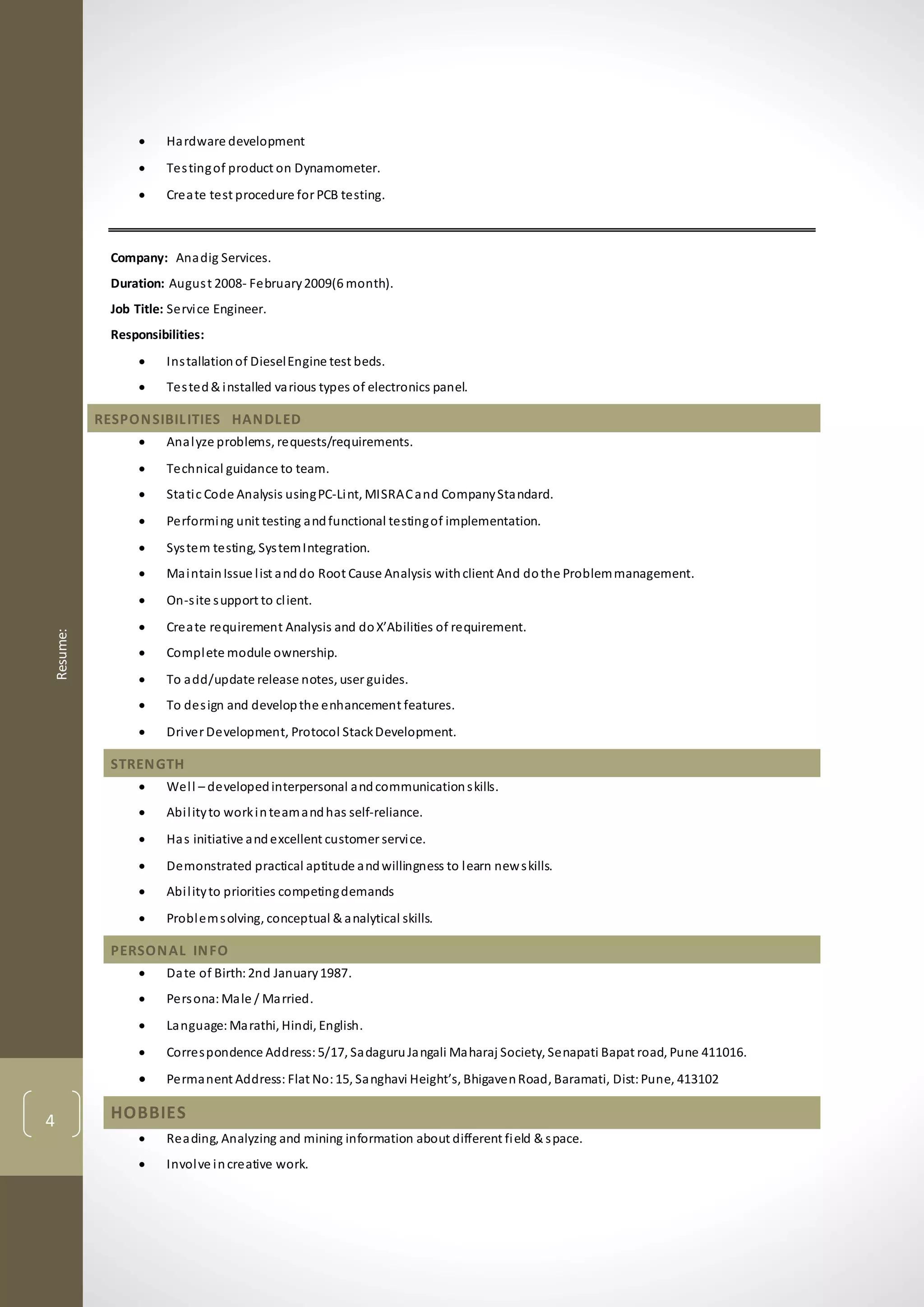 Aniruddha_More_Resume | DOCX | Operating Systems | Computer Software and Applications