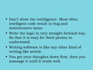 Coding Standards | PPT