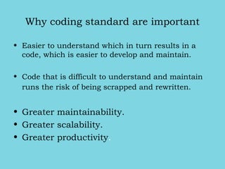 Coding Standards | PPT