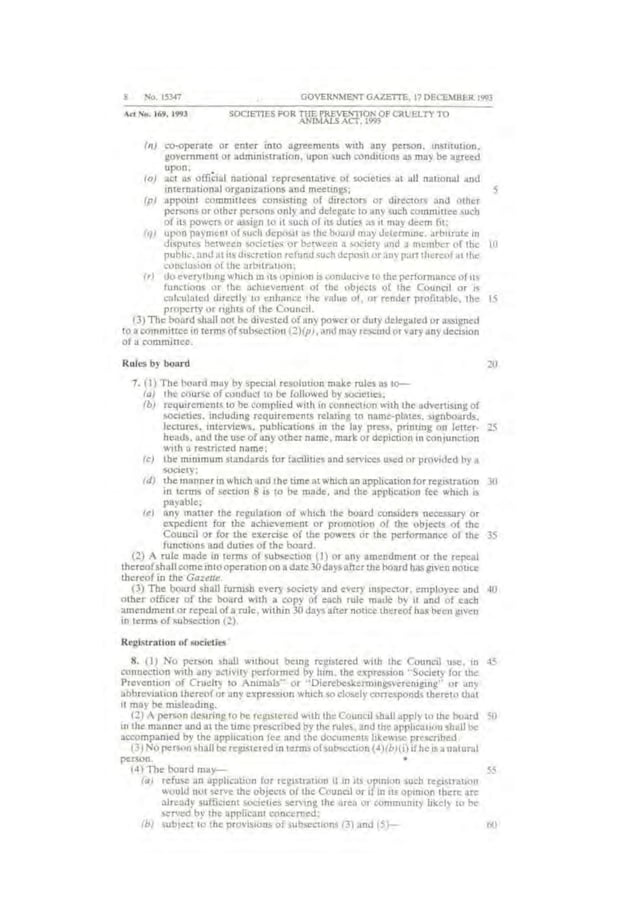1-3 SPCA Act 169 of 1993 | PDF