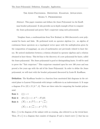 Research_Jones_Polynomial | PDF