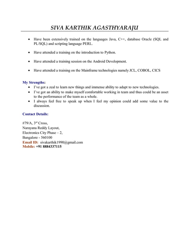 Siva Karthik Agasthyaraju (new) | PDF